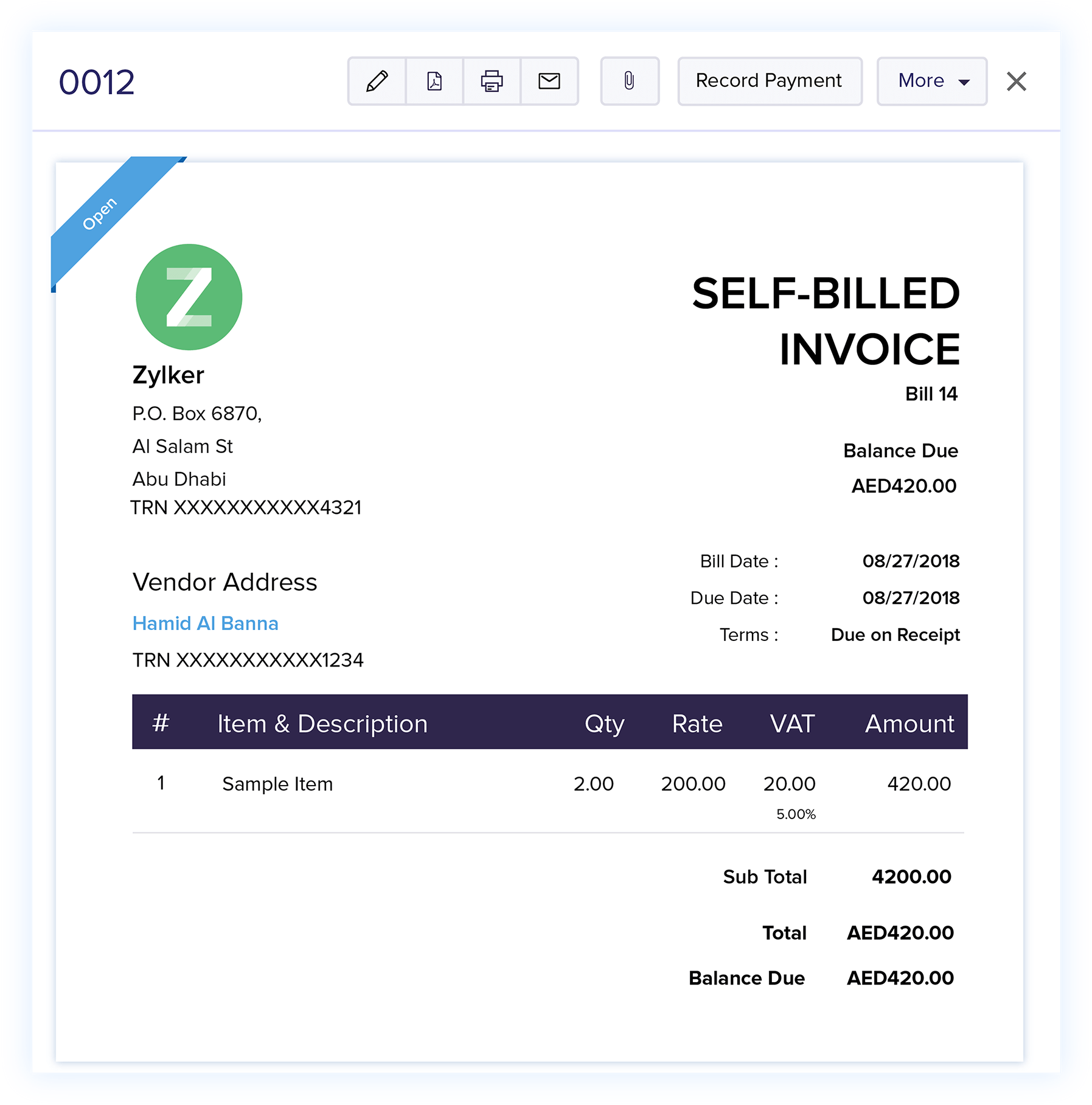 Billing Management Software Online Billing Zoho Books