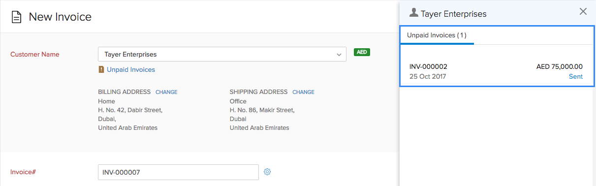 Invoices | User Guide | Zoho Books