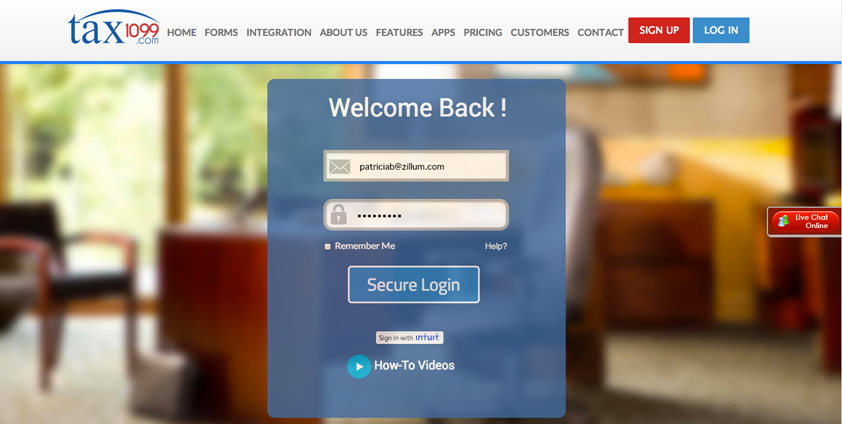 Filing 1099 online through Tax 1099 | Help | Zoho Books