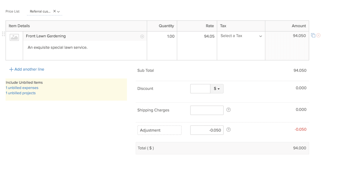 Invoice Creation, Import and Customization | Help - Zoho Invoice