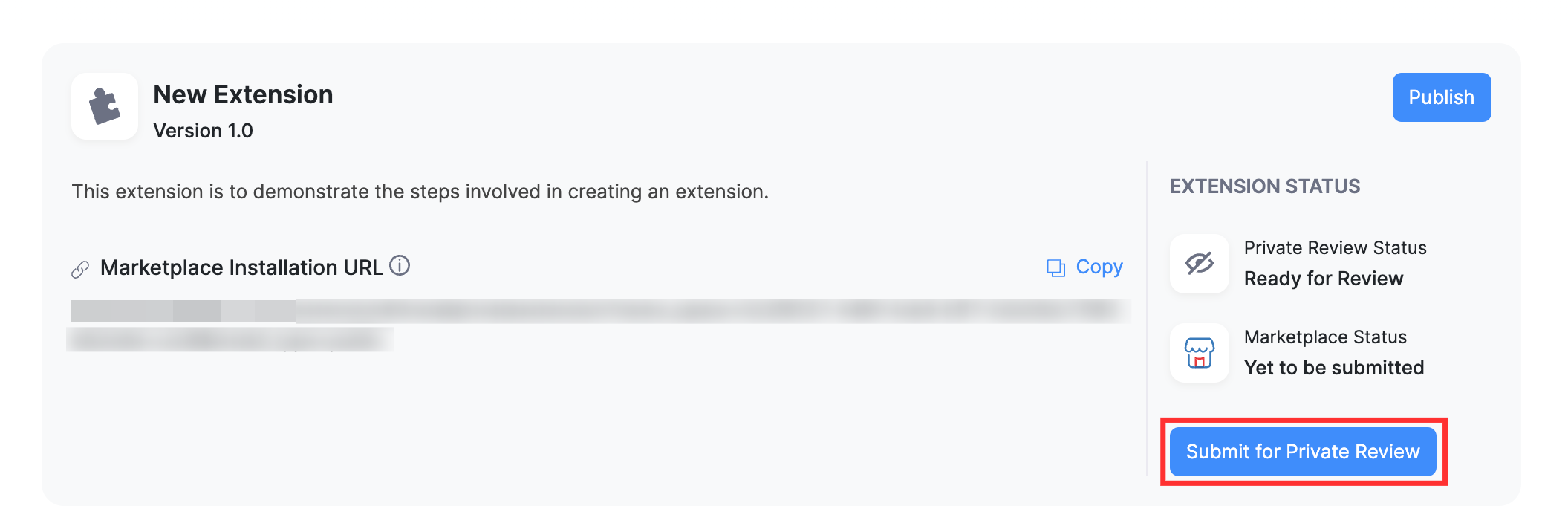 Publish Extension | Developer | Zoho Billing Publish Extension | Developer | Zoho Billing