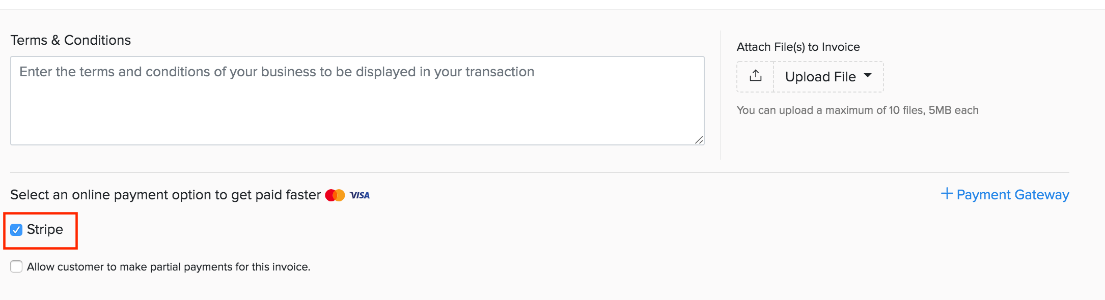 Stripe | Help | Zoho Billing