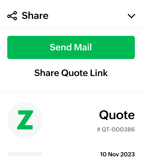 Pricing quotes | Create professional quotes | Zoho Billing