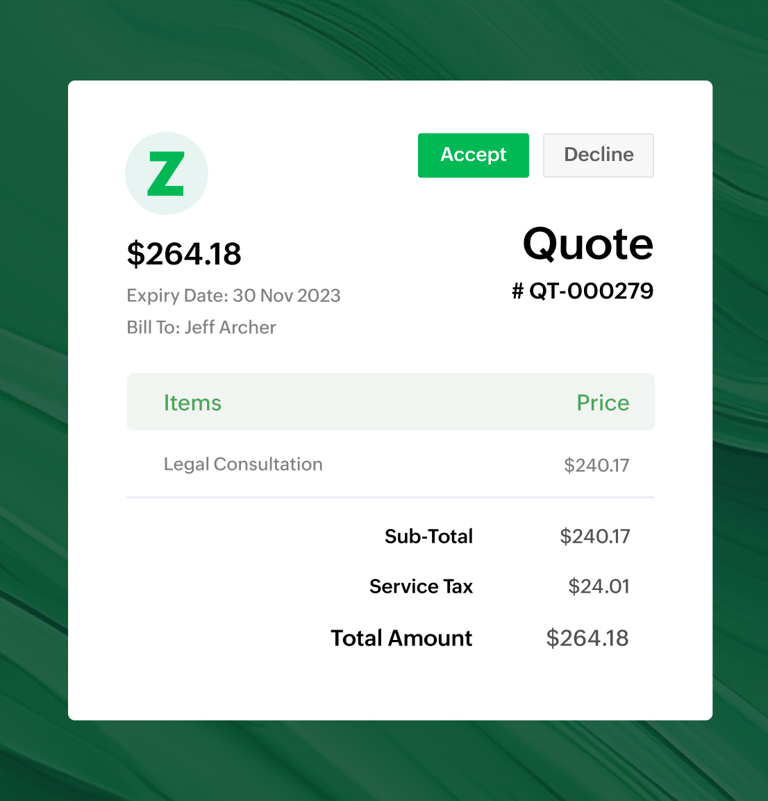 Billing software specifically for consultants | Zoho Billing
