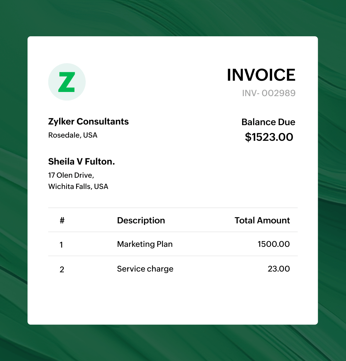 Billing software specifically for consultants | Zoho Billing