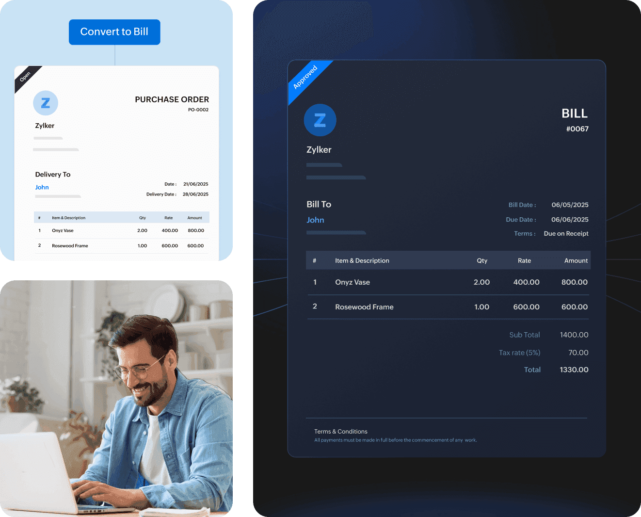 Manage Vendor Bills | Accounts Payable - Zoho Books