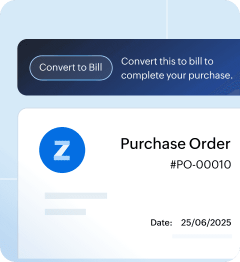 Purchase order software for businesses | Zoho Books
