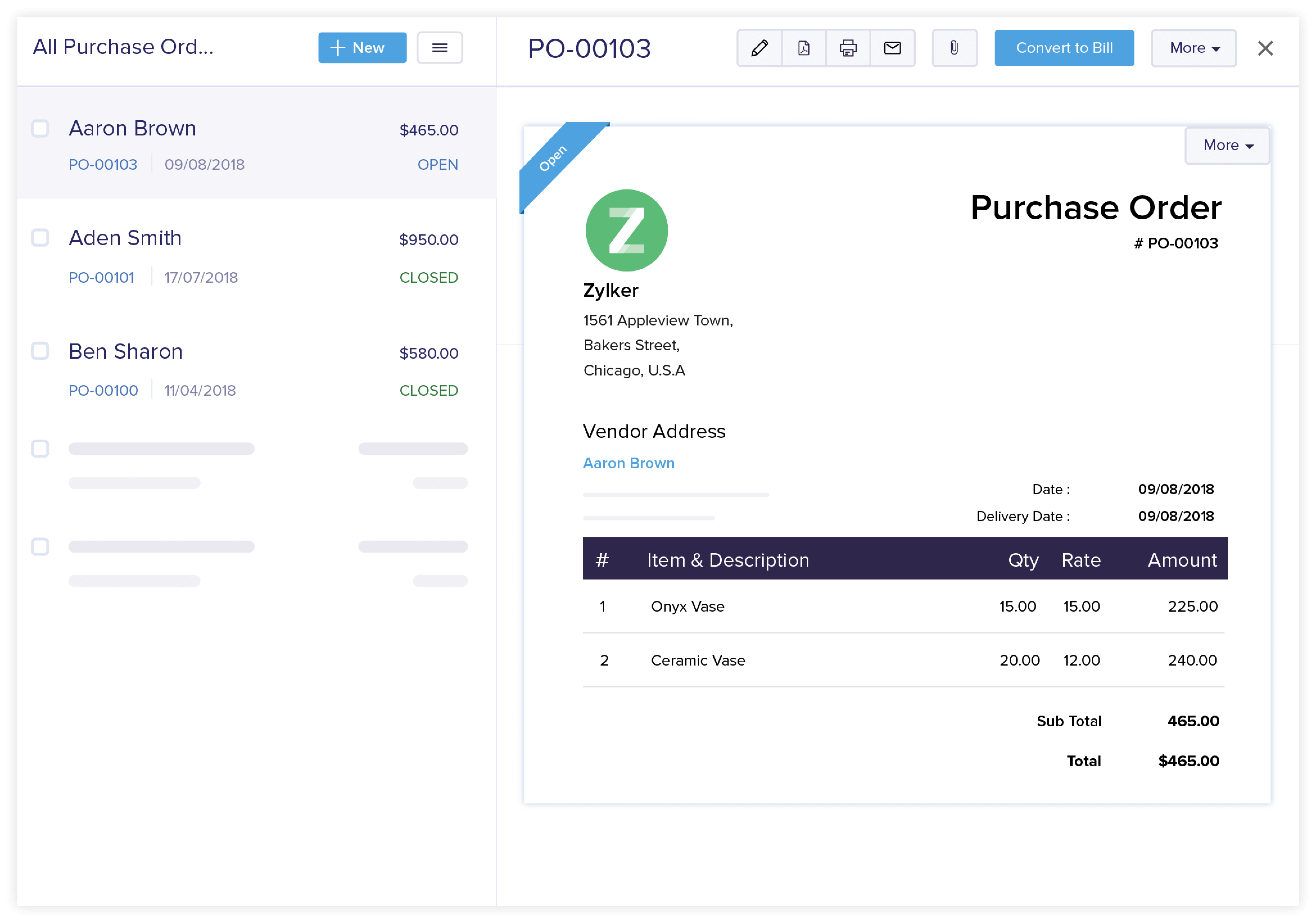 Purchase Order Software | Online Purchase Order Management - Zoho Books