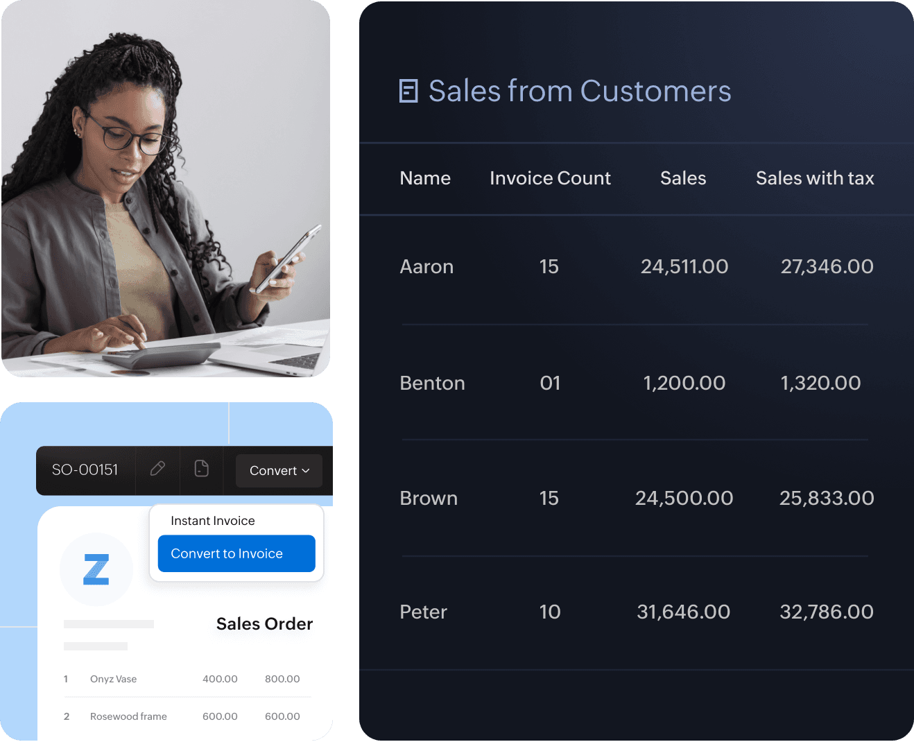 Online sales order management | Zoho Books