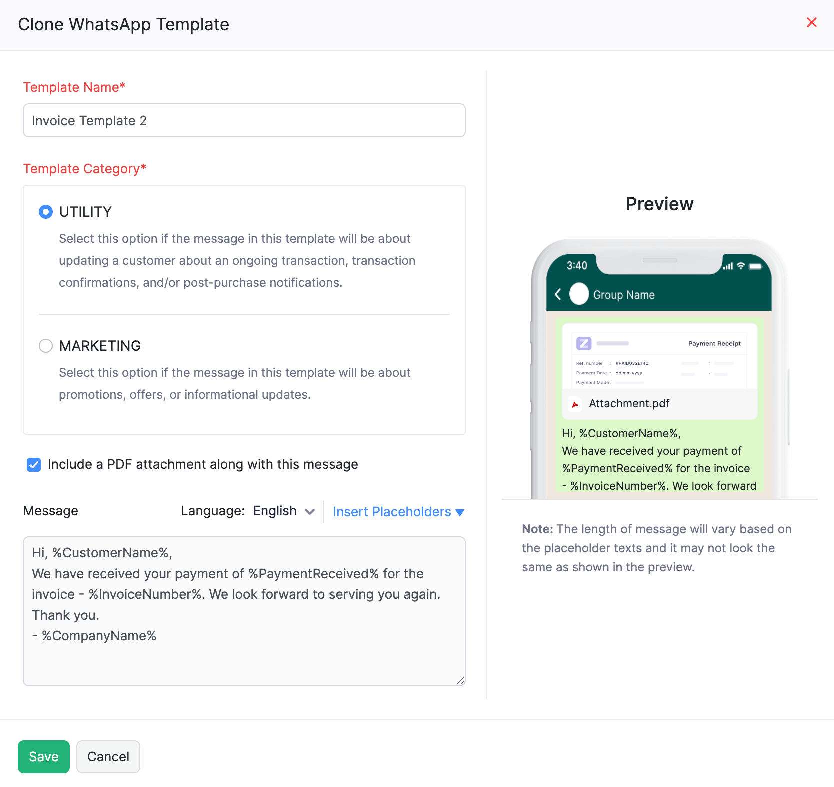 WhatsApp - Zoho Books Integration | Help | Zoho Books