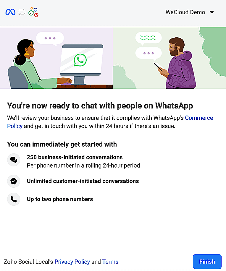 WhatsApp - Zoho Books Integration | Help | Zoho Books