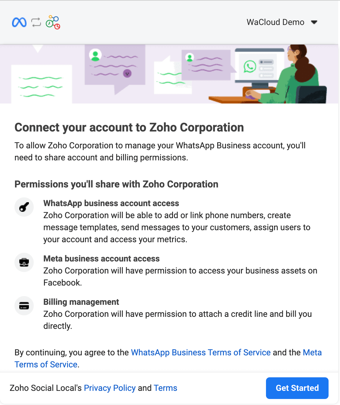 WhatsApp - Zoho Books Integration | Help | Zoho Books
