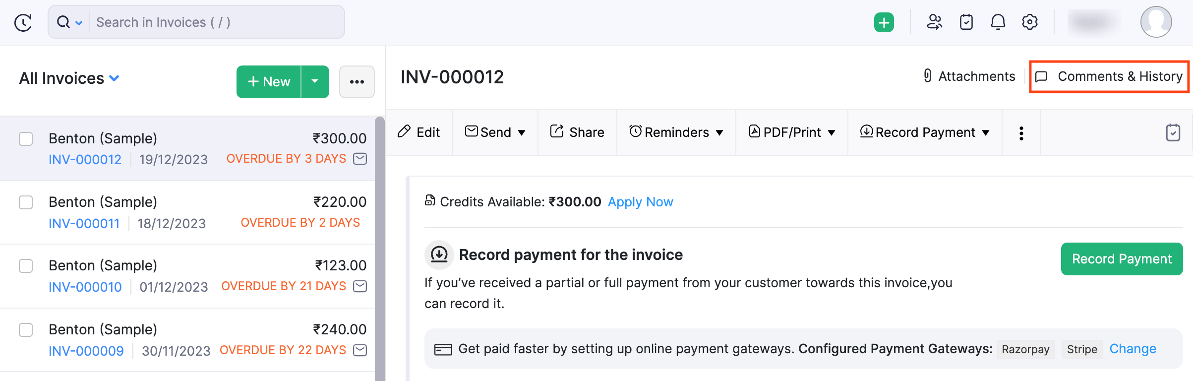 WhatsApp - Zoho Books Integration | Help | Zoho Books