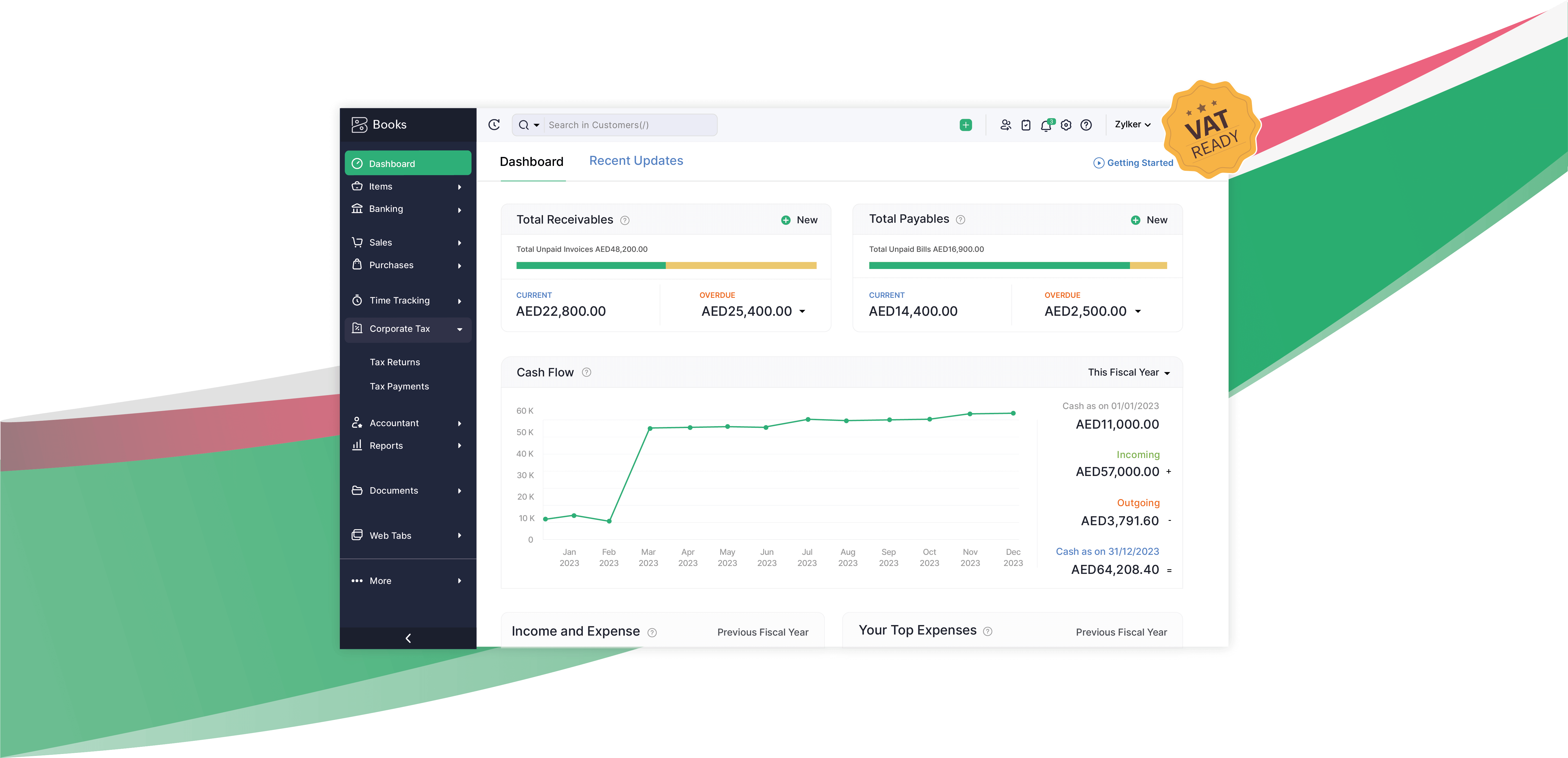 VAT Compliant Accounting Software - UAE | Zoho Books