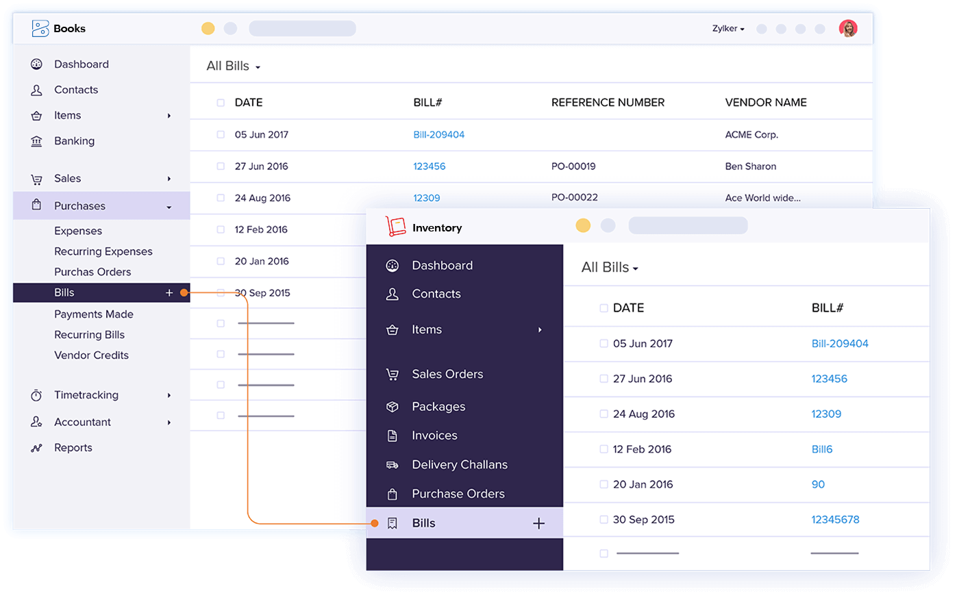 Zoho Books - Zoho Inventory | Integration Zoho Books - Zoho Inventory | Integration