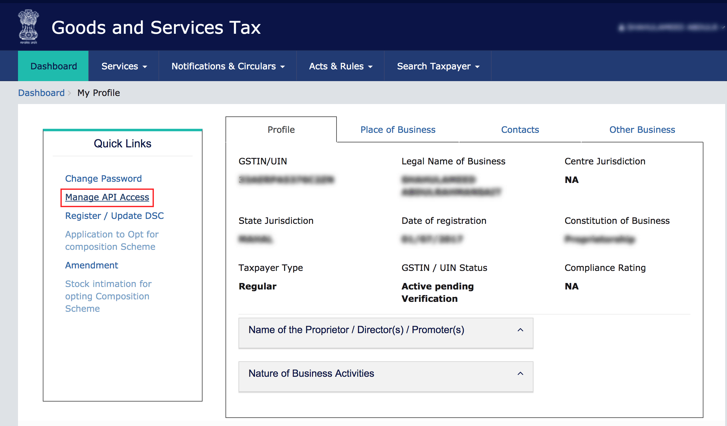 Enable API Access in GSTN | FAQ | Zoho Books Enable API Access in GSTN | FAQ | Zoho Books