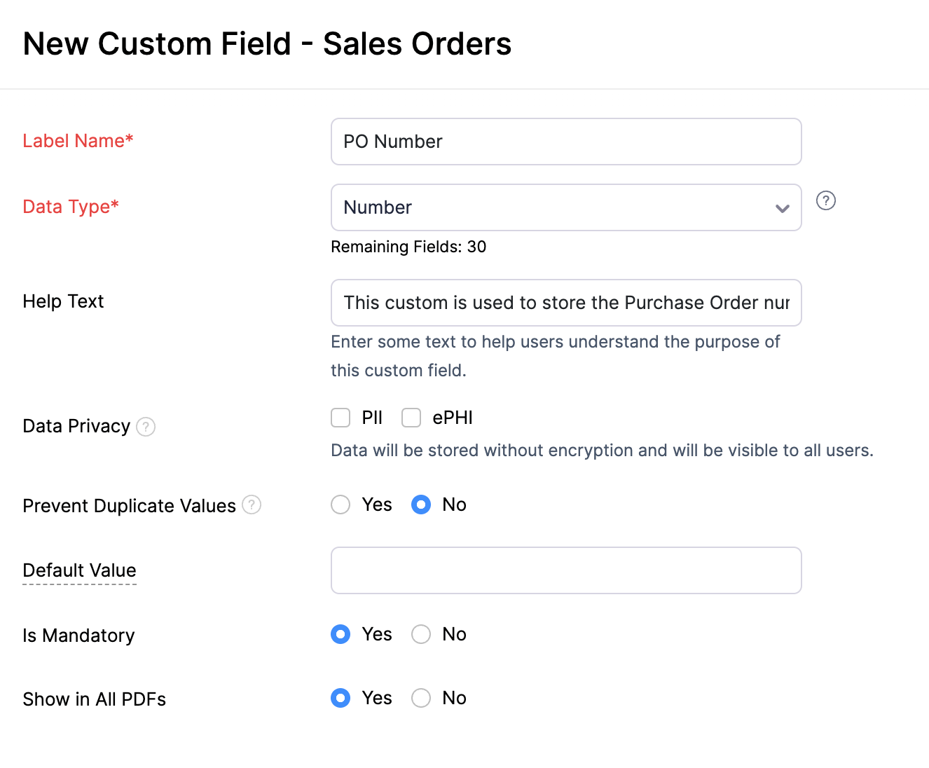 Transfer Custom Field From Sales Order to Invoice | FAQ | Zoho Books Transfer Custom Field From Sales Order to Invoice | FAQ | Zoho Books