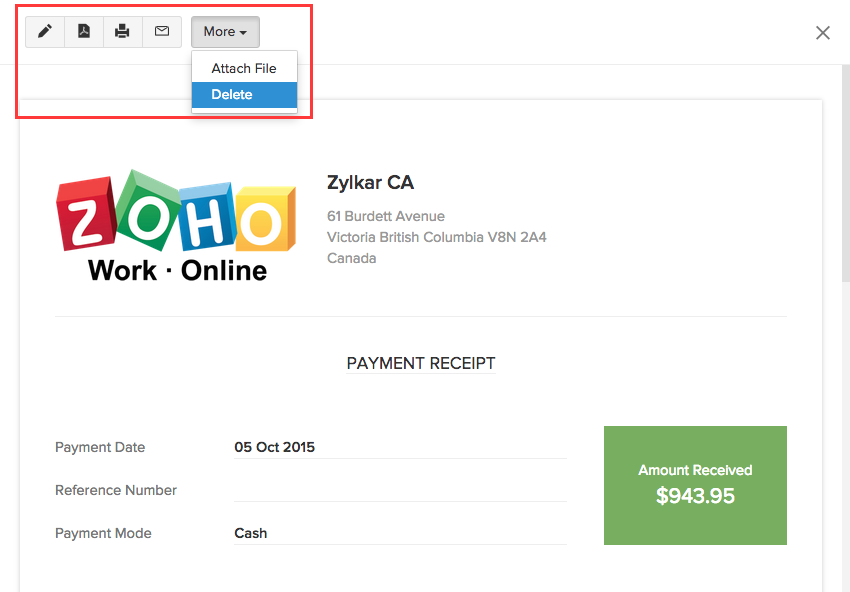 Invoices|Help document