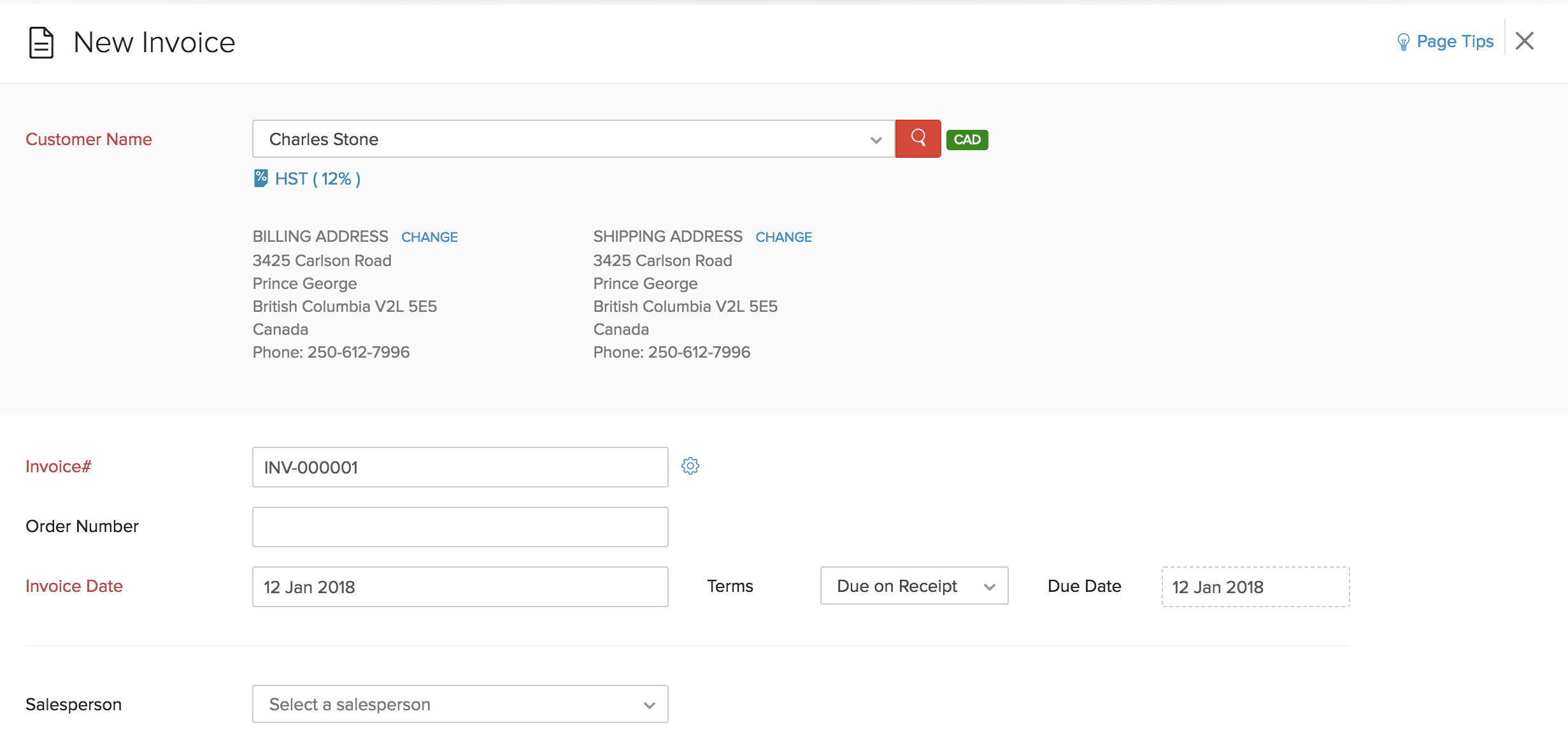Invoice Creation, Import and Customization | Help - Zoho Invoice