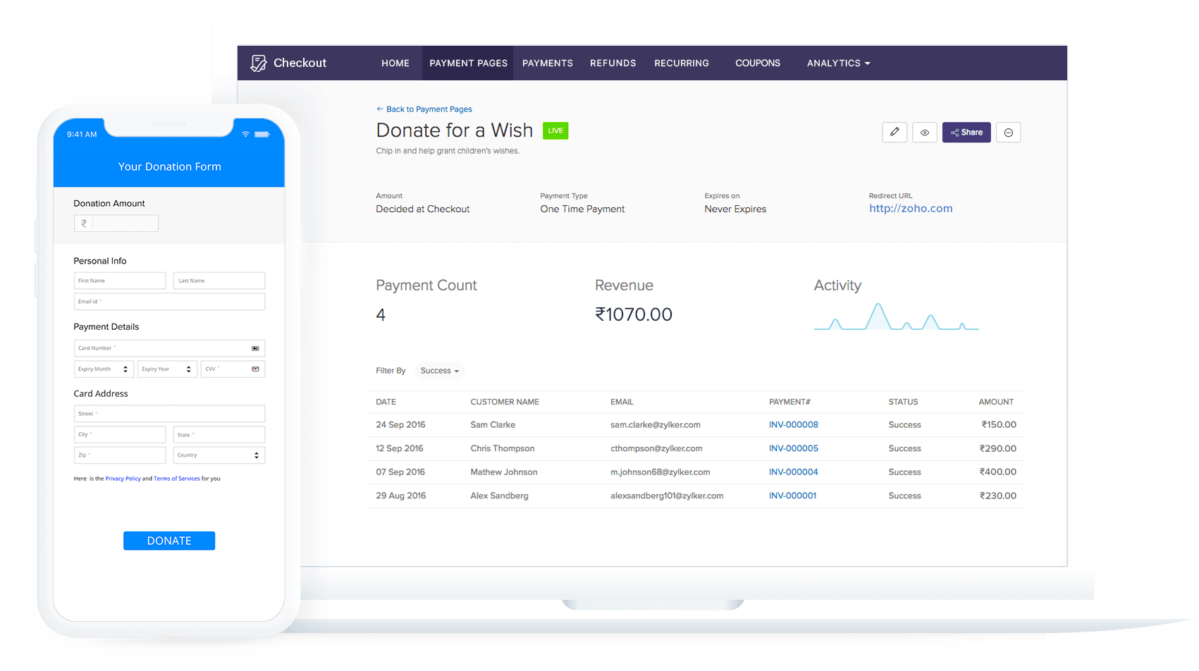 Zoho Checkout and Zoho Cliq