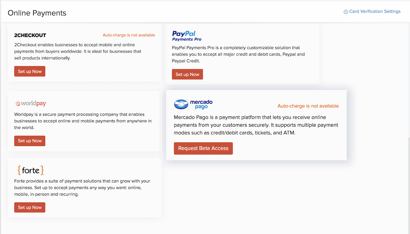 Zoho Checkout - Mercado Pago | Integration