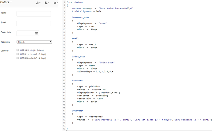 Learn to Add Business Logic | Help - Zoho Creator
