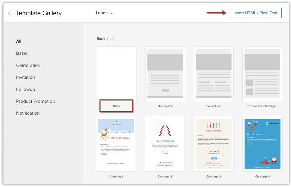 Email Templates Online Help Zoho CRM