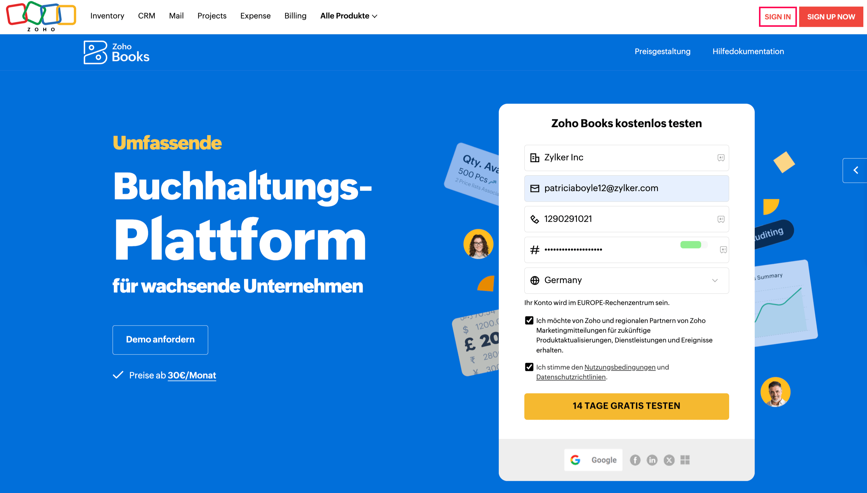 Access Zoho Books | Help | Zoho Books