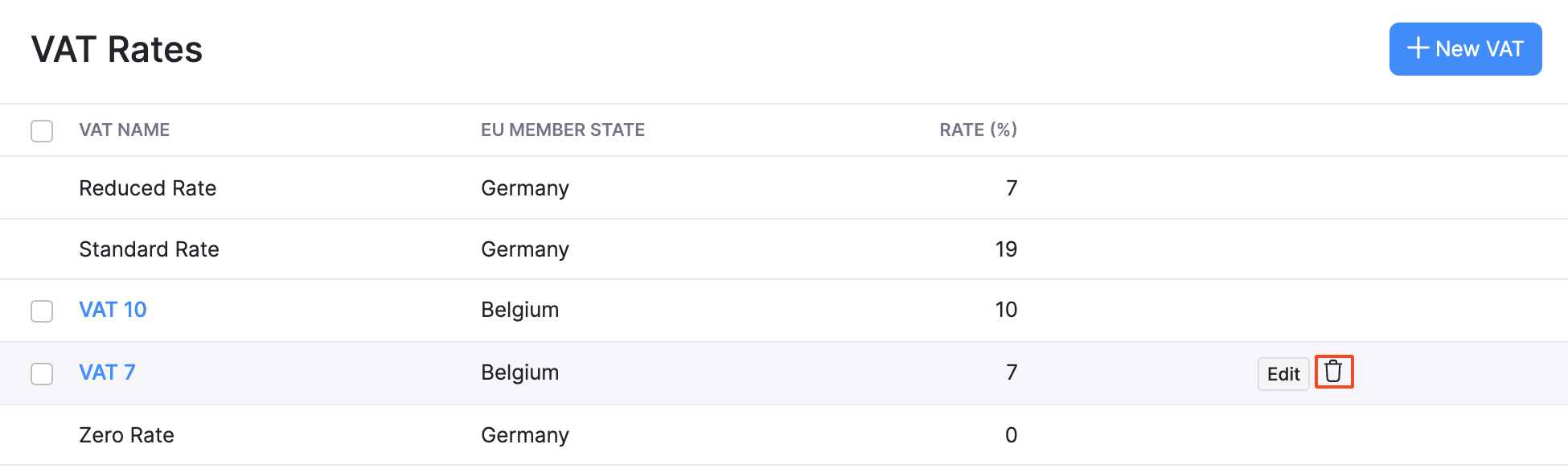 VAT Settings | Help | Zoho Invoice