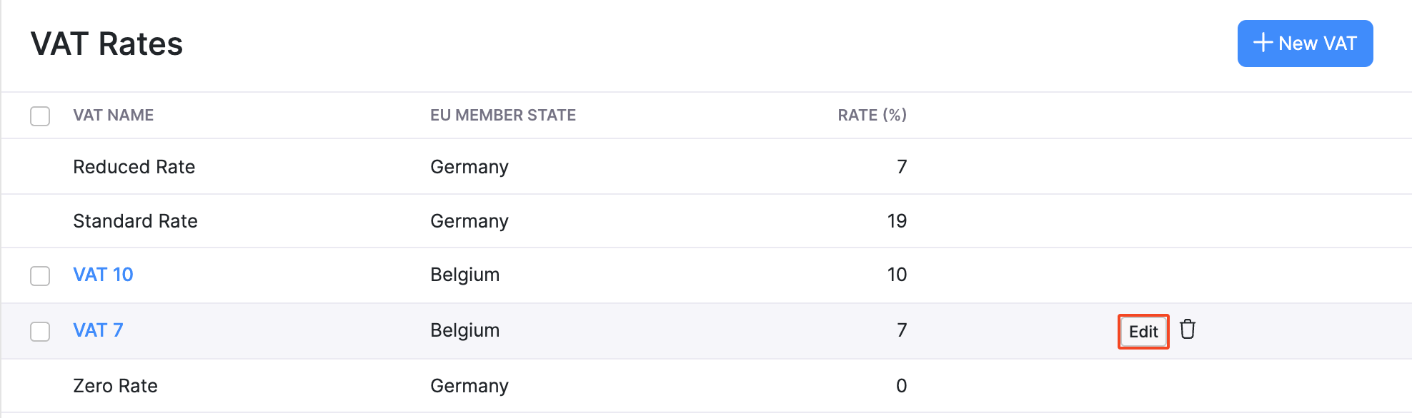 VAT Settings | Help | Zoho Invoice