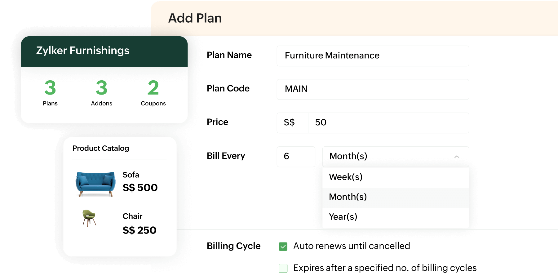 Best billing software for Singapore businesses | Zoho Billing