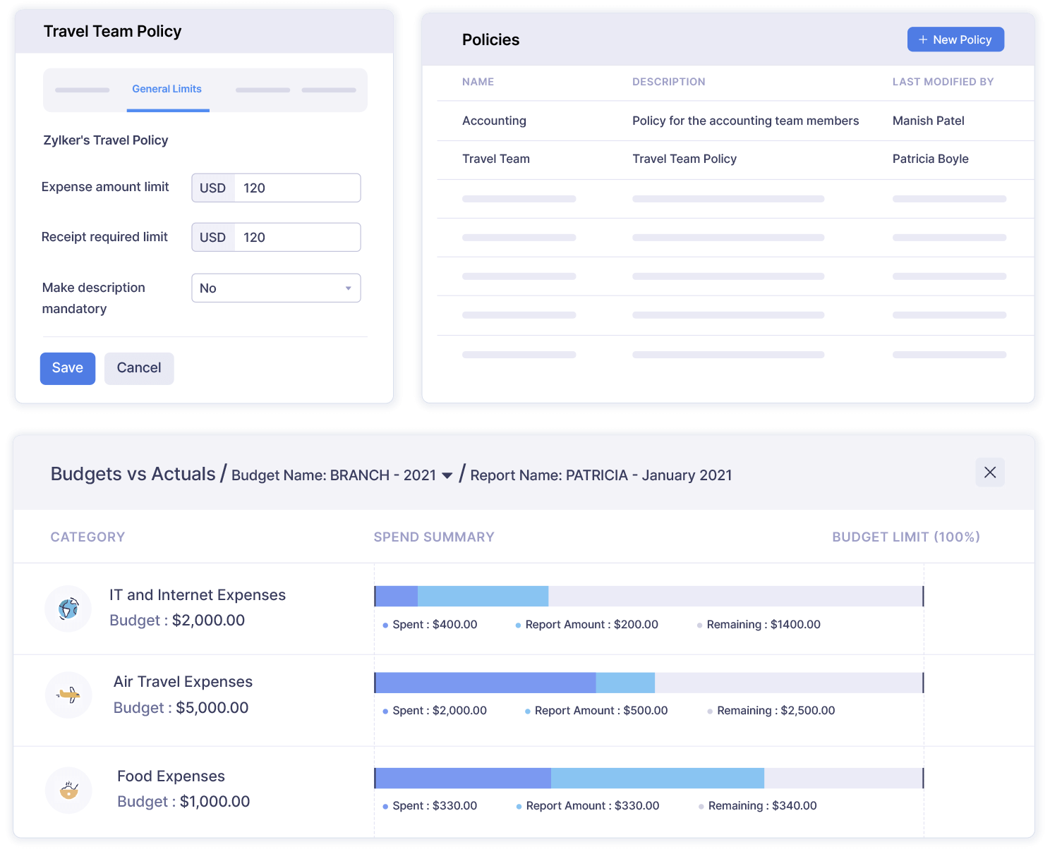 Online Travel and Expense Management Software | Zoho Expense