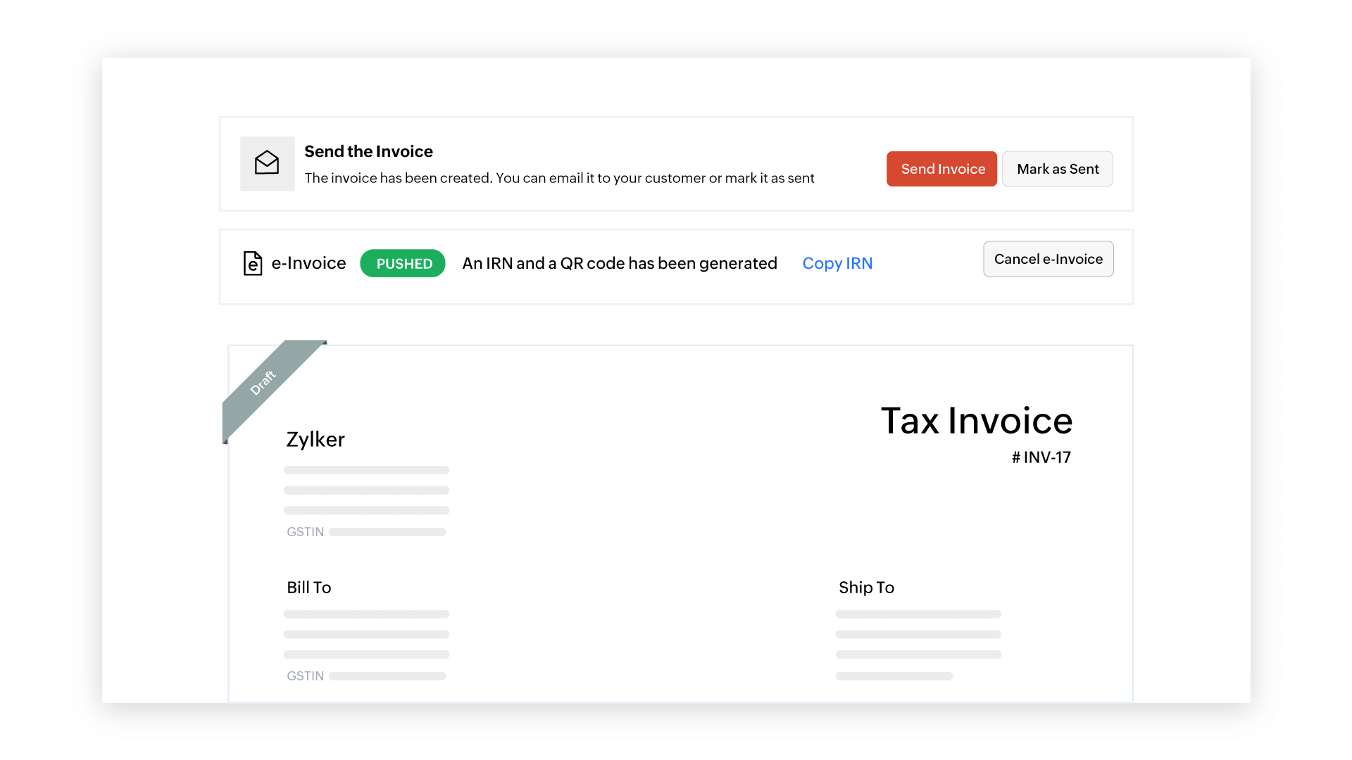 e-invoicing compliant software | Zoho Books