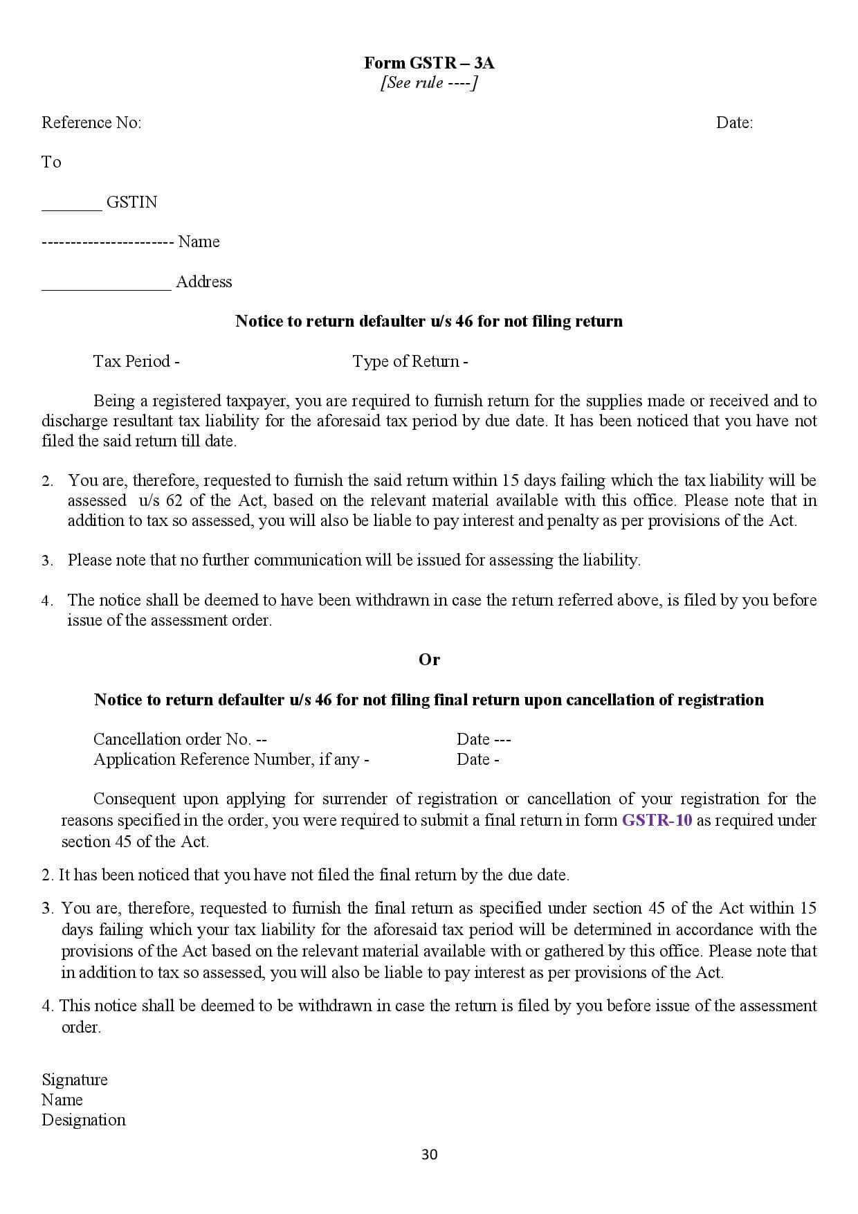 GSTR 3A | Tax Notice for Defaulters | Form GSTR 3A - Zoho Books GSTR 3A | Tax Notice for Defaulters | Form GSTR 3A - Zoho Books