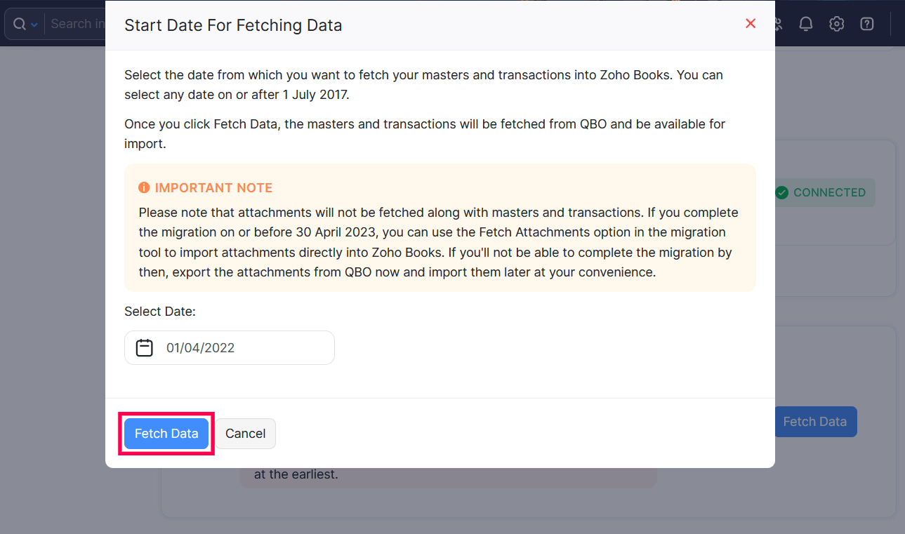Migrate from QuickBooks to Zoho Books | Help | Zoho Books