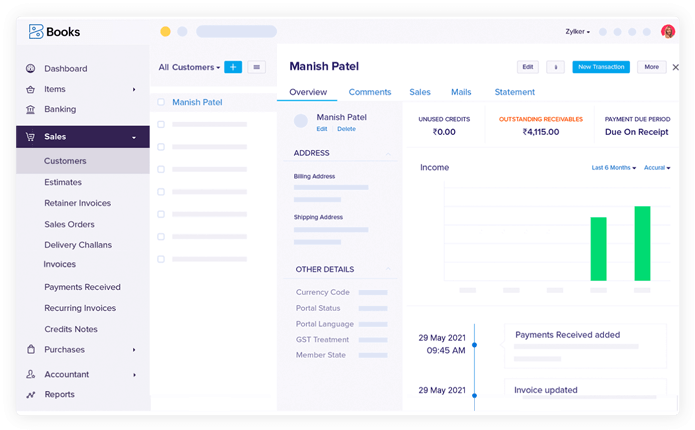 Online Accounting Software - GST India | Zoho Books