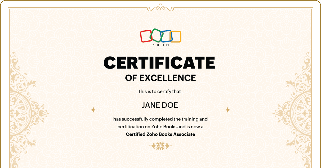 Learn Zoho Books | Professional Certification