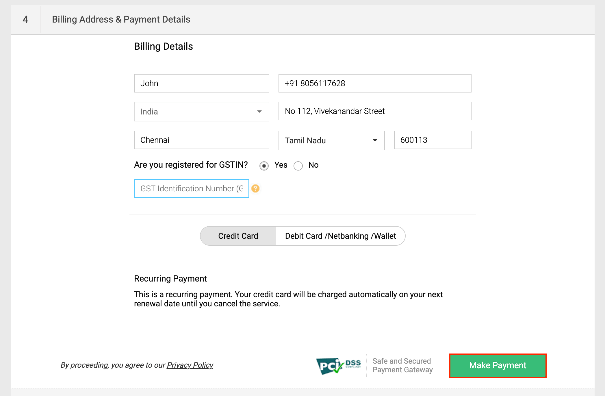 Subscription | User Guide | Zoho Expense