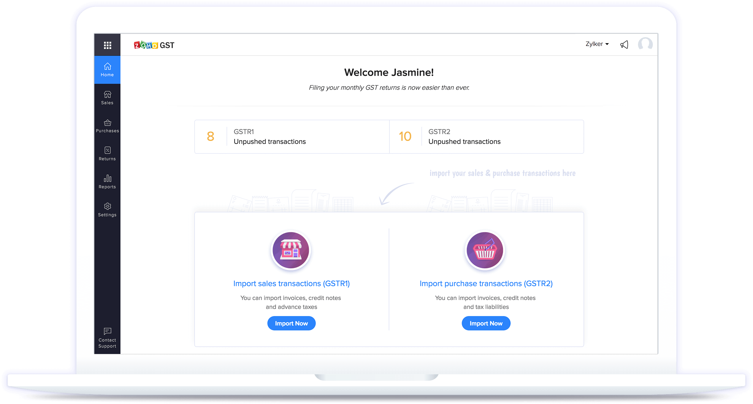 Online GST Filing Software | Zoho GST
