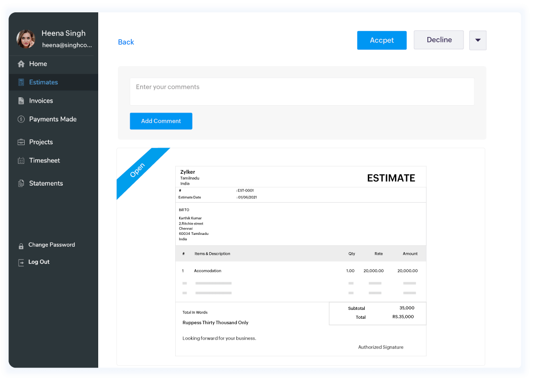 GST Invoice Software | Free Online Invoicing | Zoho Invoice