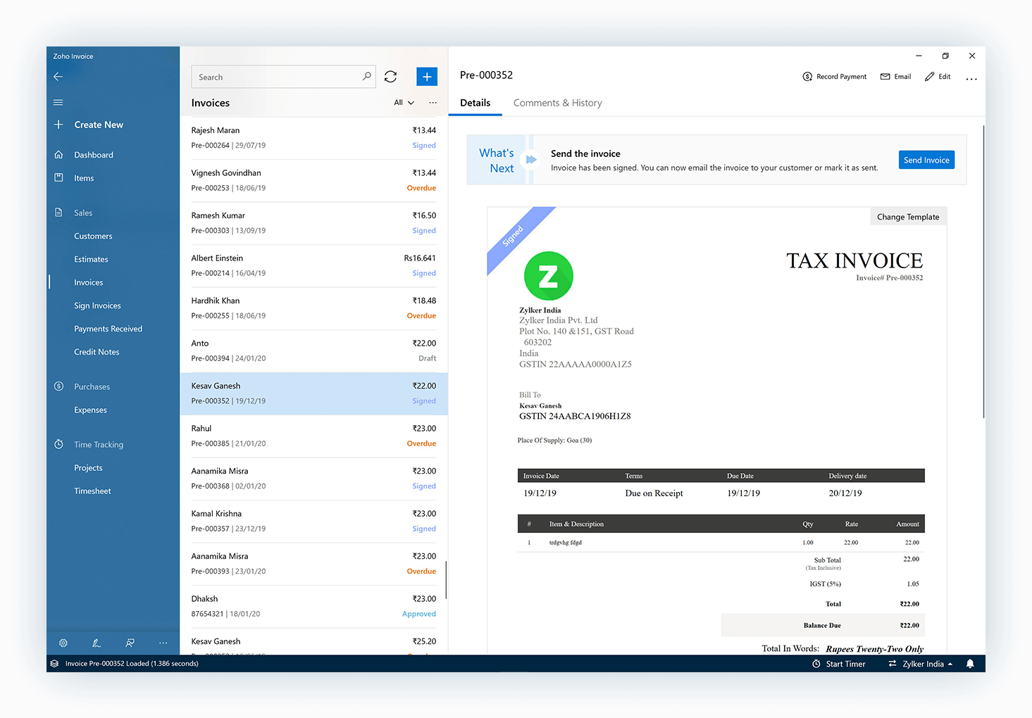 Invoicing Software For Windows Zoho Invoice Invoicing Software For Windows Zoho Invoice