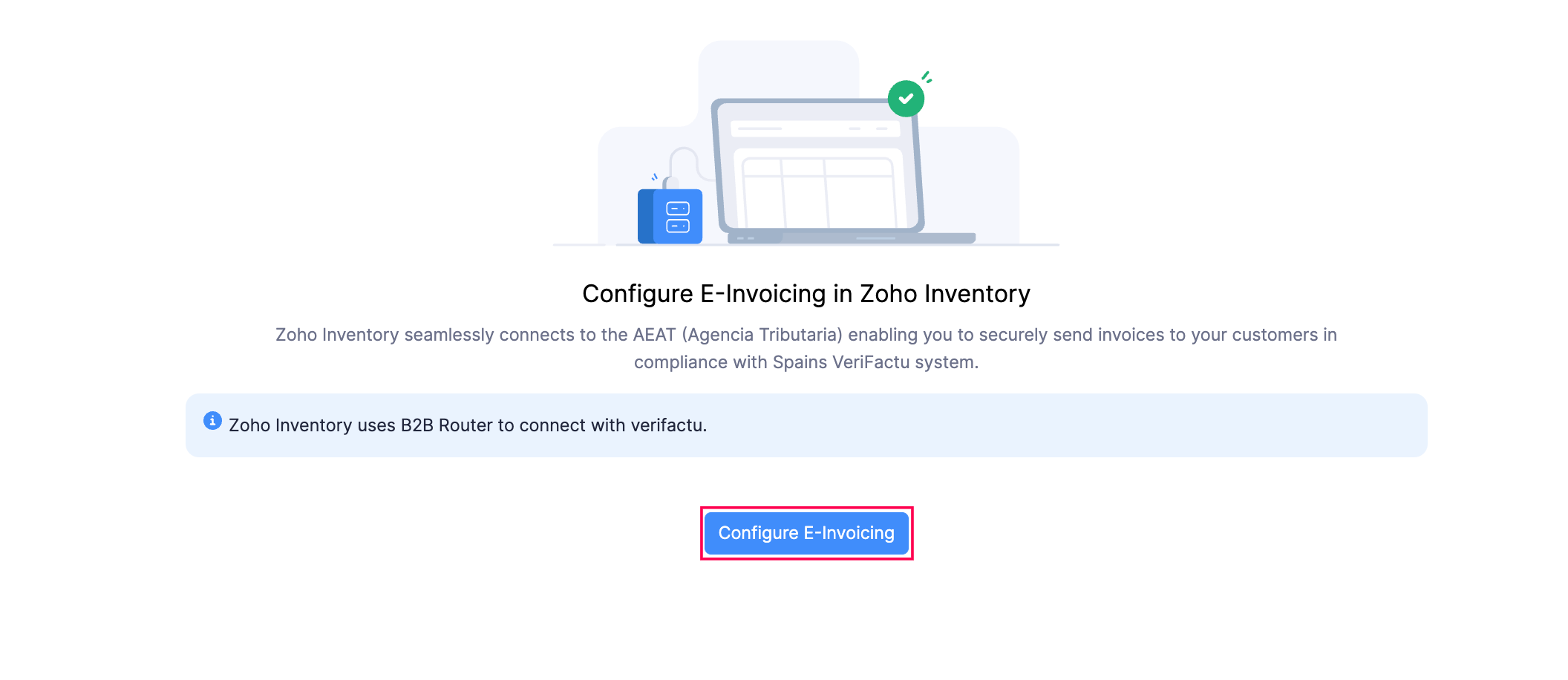 E-Invoicing in Spain | Help | Zoho Inventory