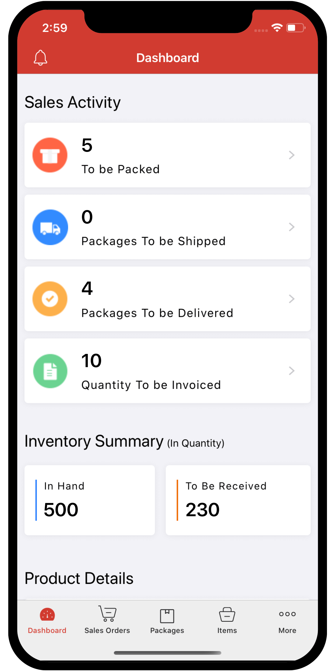 The Dashboard:: User Guide | Zoho Inventory The Dashboard:: User Guide | Zoho Inventory