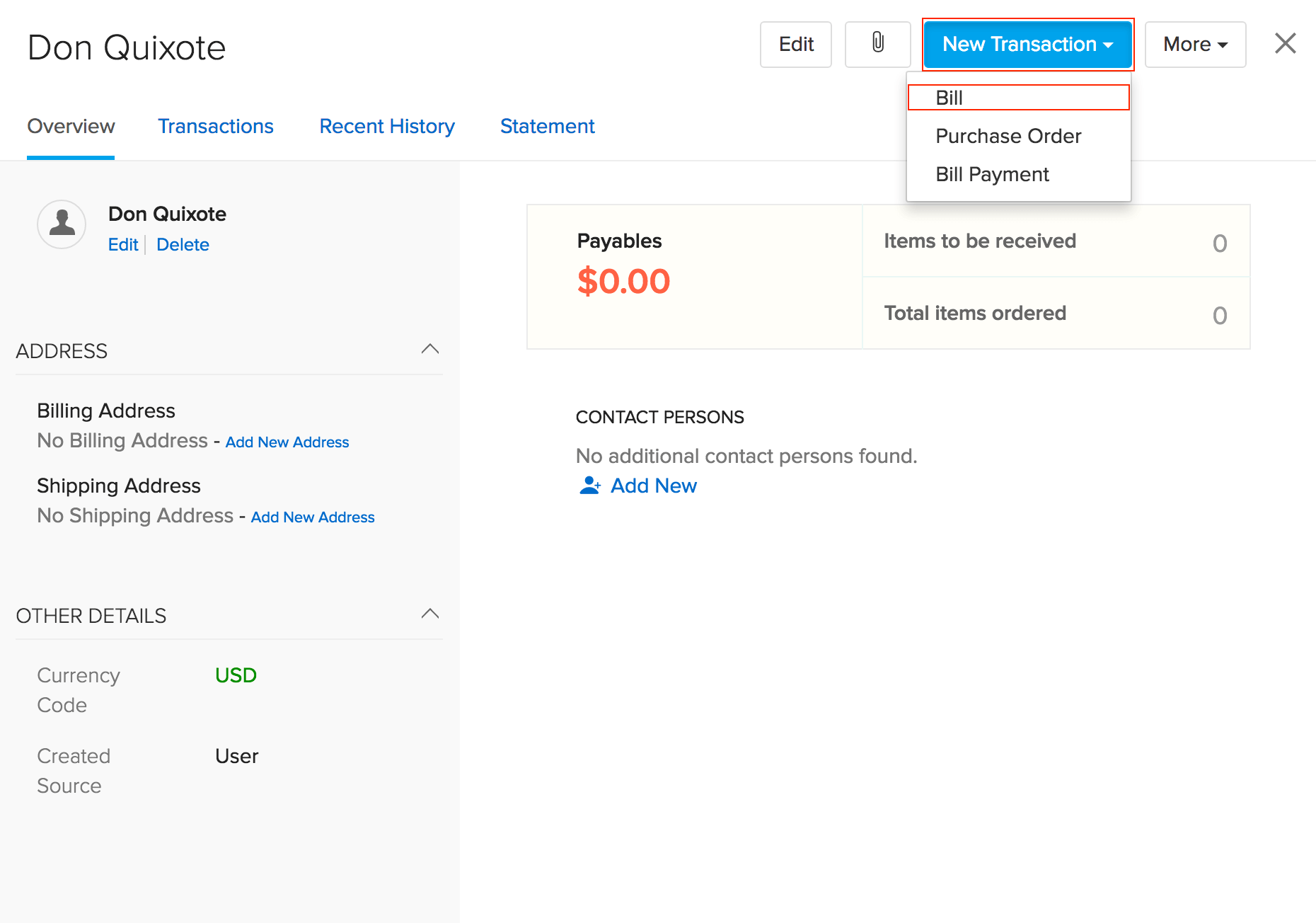 Creating Bills:: Knowledge Base | Zoho Inventory Creating Bills:: Knowledge Base | Zoho Inventory