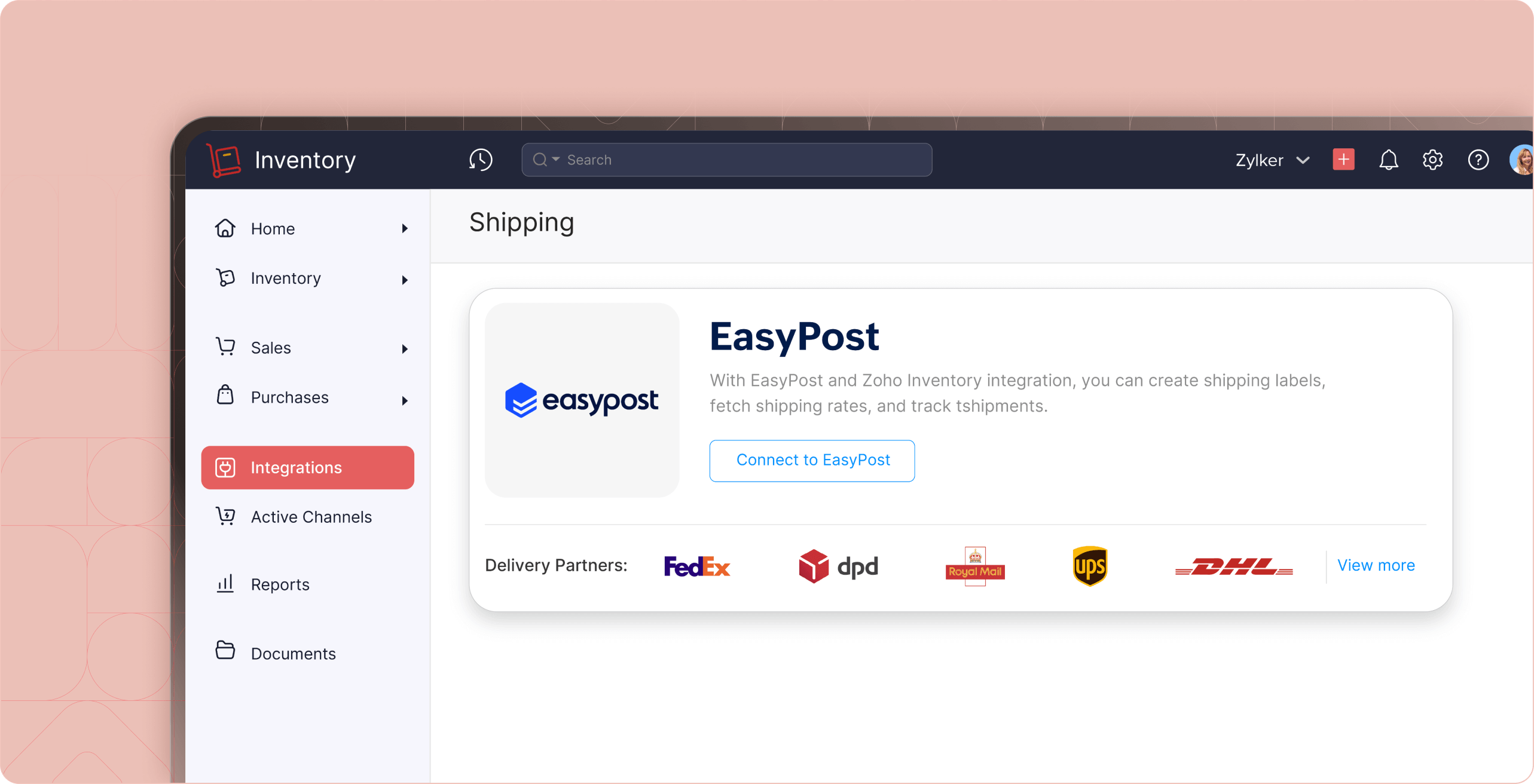 Zoho Inventory - EasyPost integration | Complete order fulfillment ...