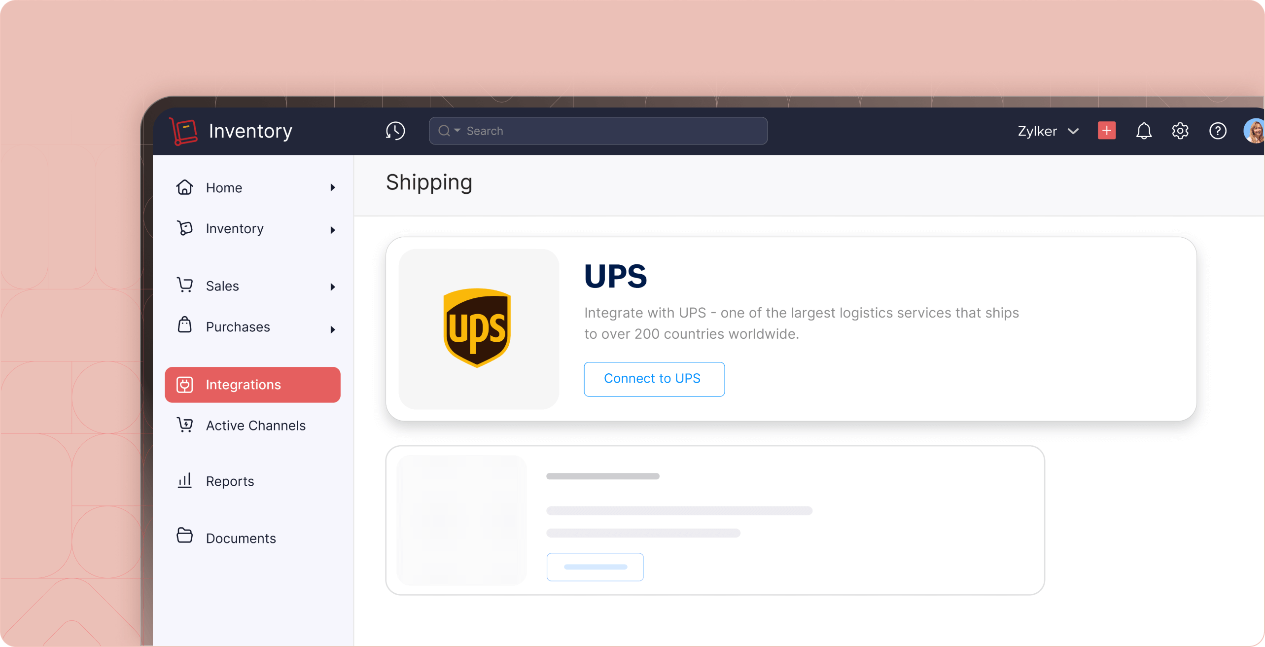 Zoho Inventory-UPS integration