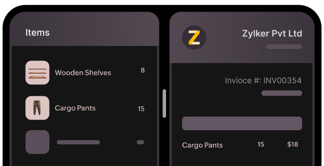 Zoho inventory mobile app for Android & iOS devices