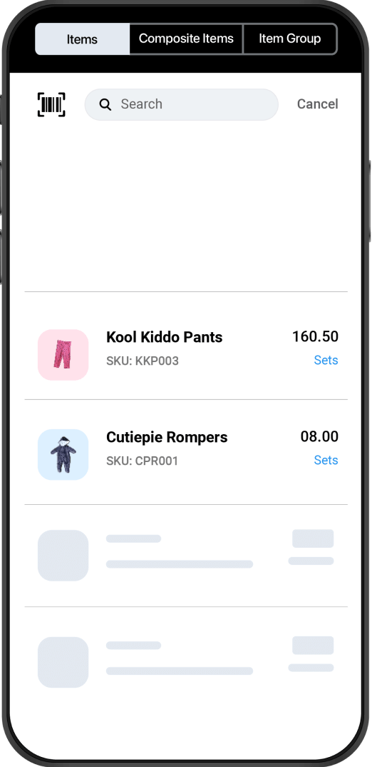 Zoho inventory mobile app for Android & iOS devices
