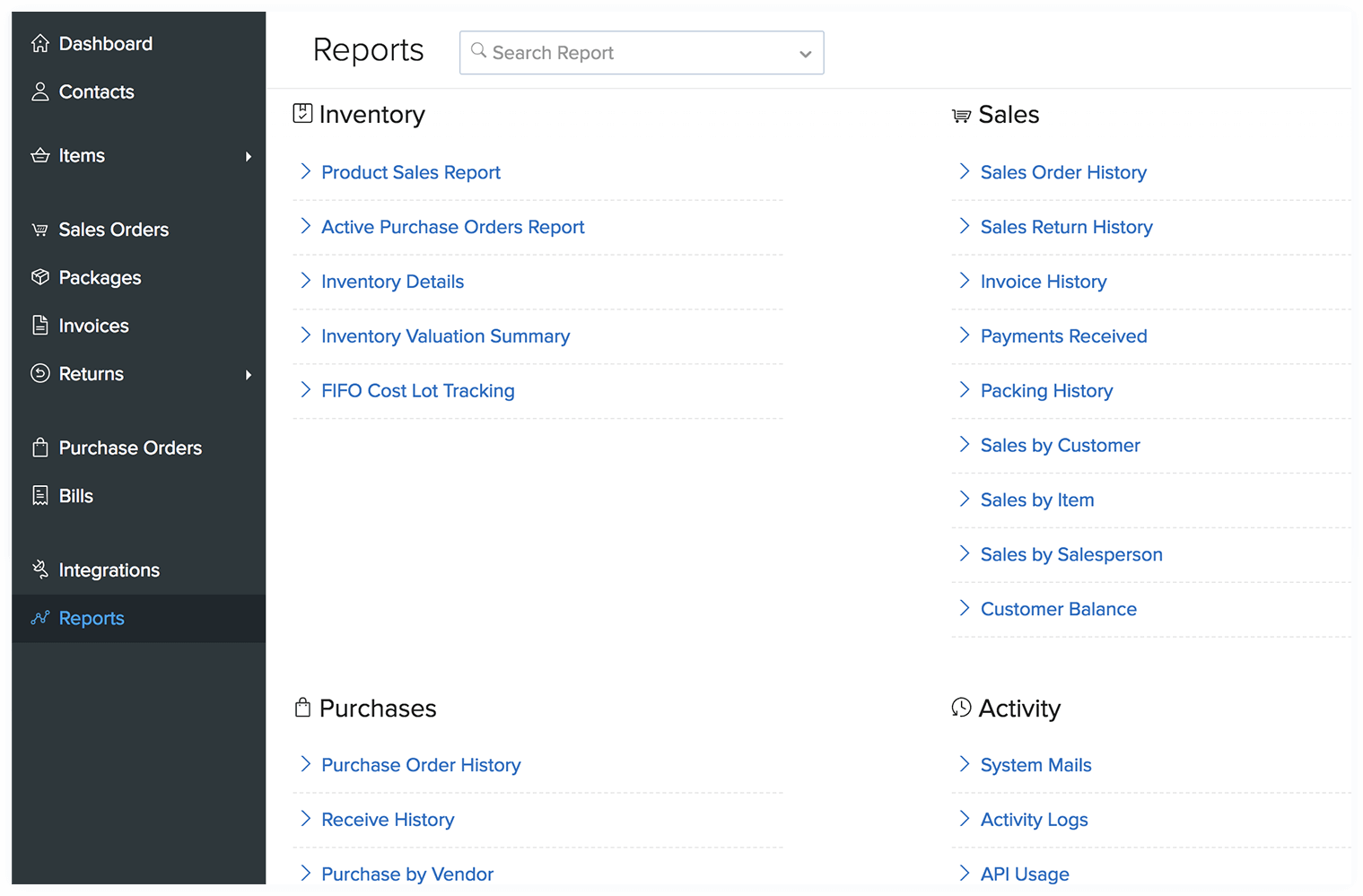 Online Order Management Software & System - Zoho Inventory