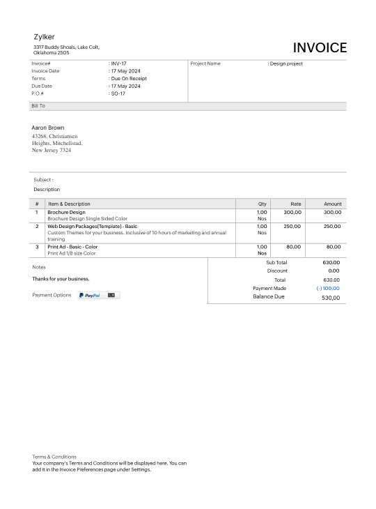 Free Invoicing Software for Small Businesses | Zoho Invoice